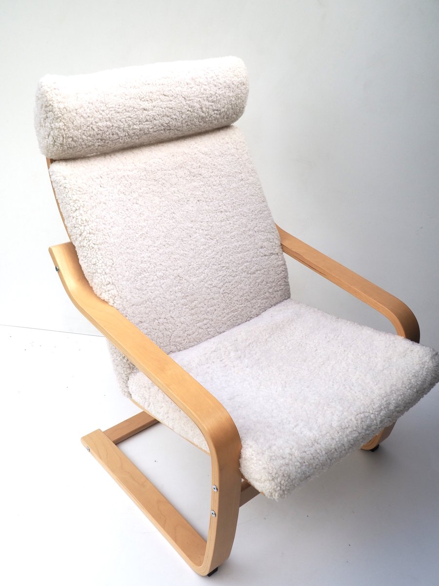 Sheepskin Poäng Armchair by Noboru Nakamura for Ikea, Sweden, 2011 for ...