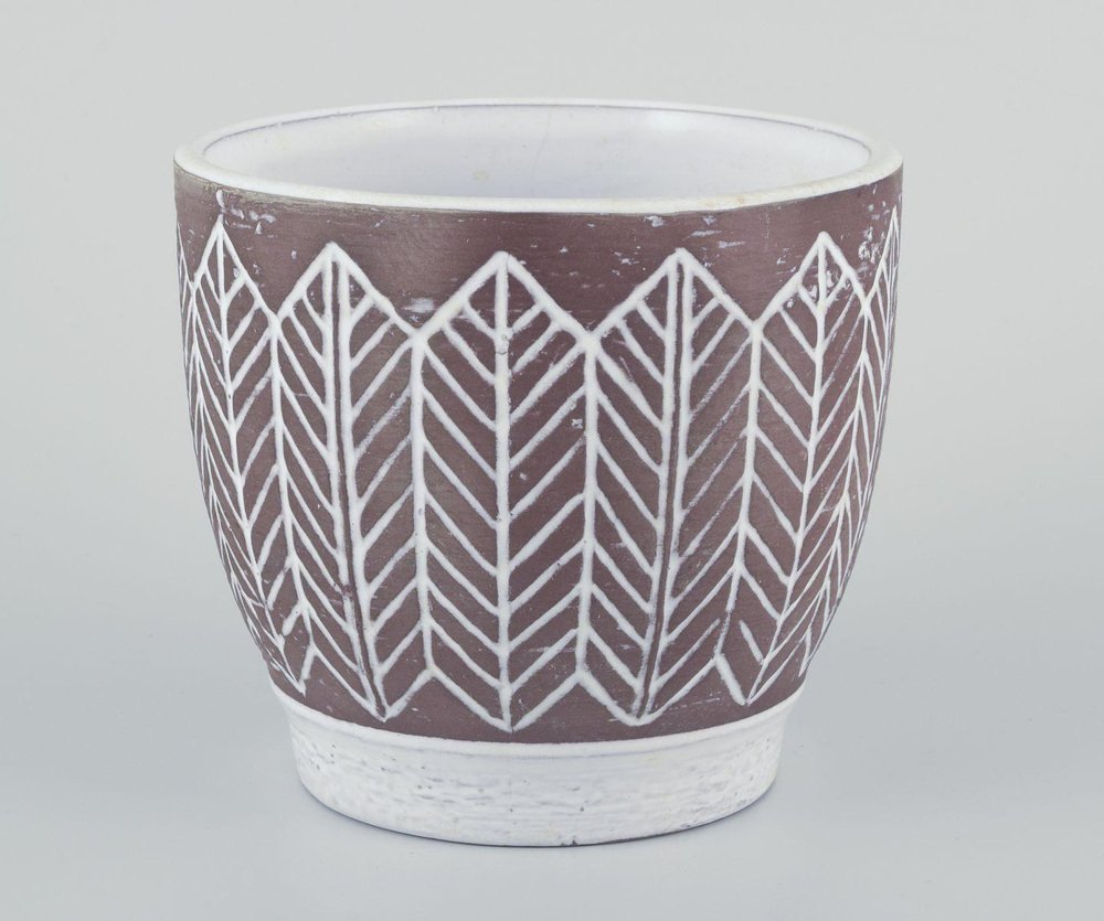 Vintage Swedish Ceramic Plant Pots by Ingrid Atterberg for Upsala Ekeby ...