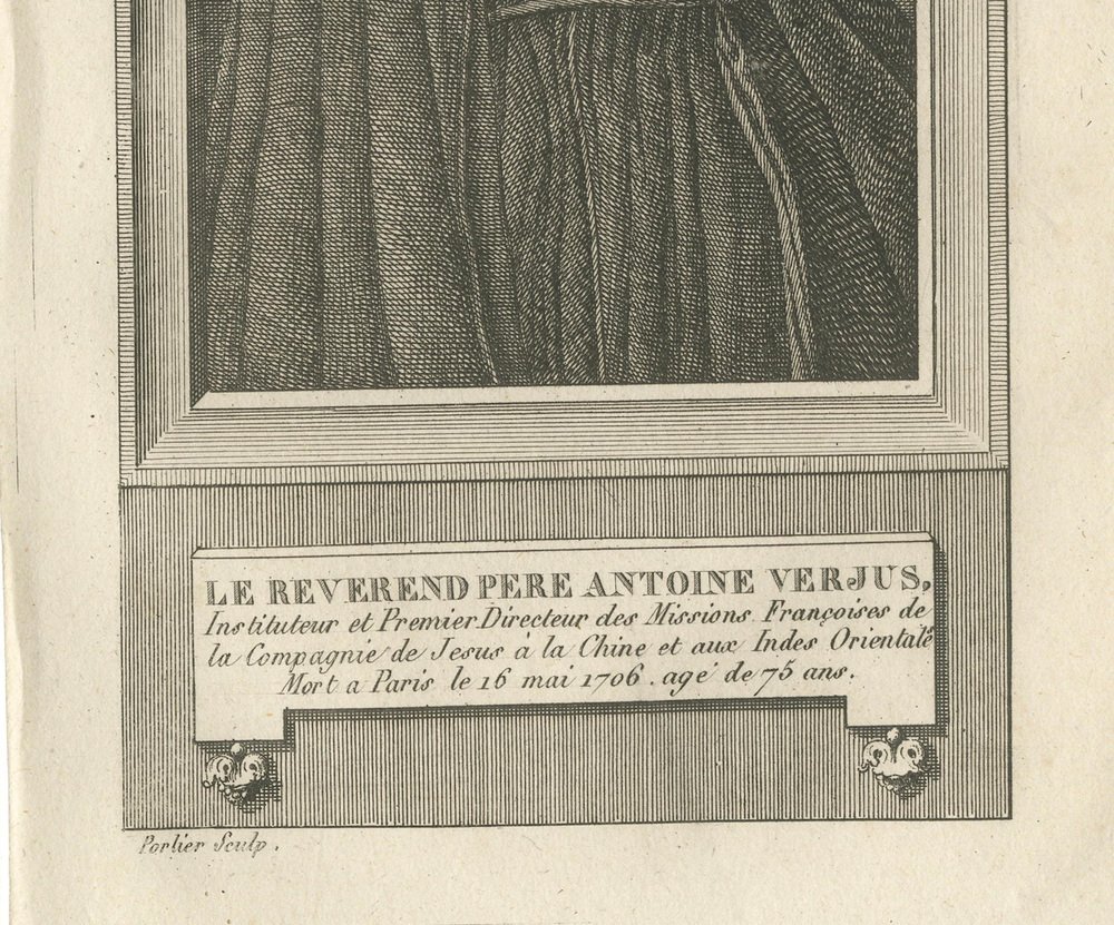 Portier, Reverend Father Antoine Verjus, French Jesuit Missionary ...