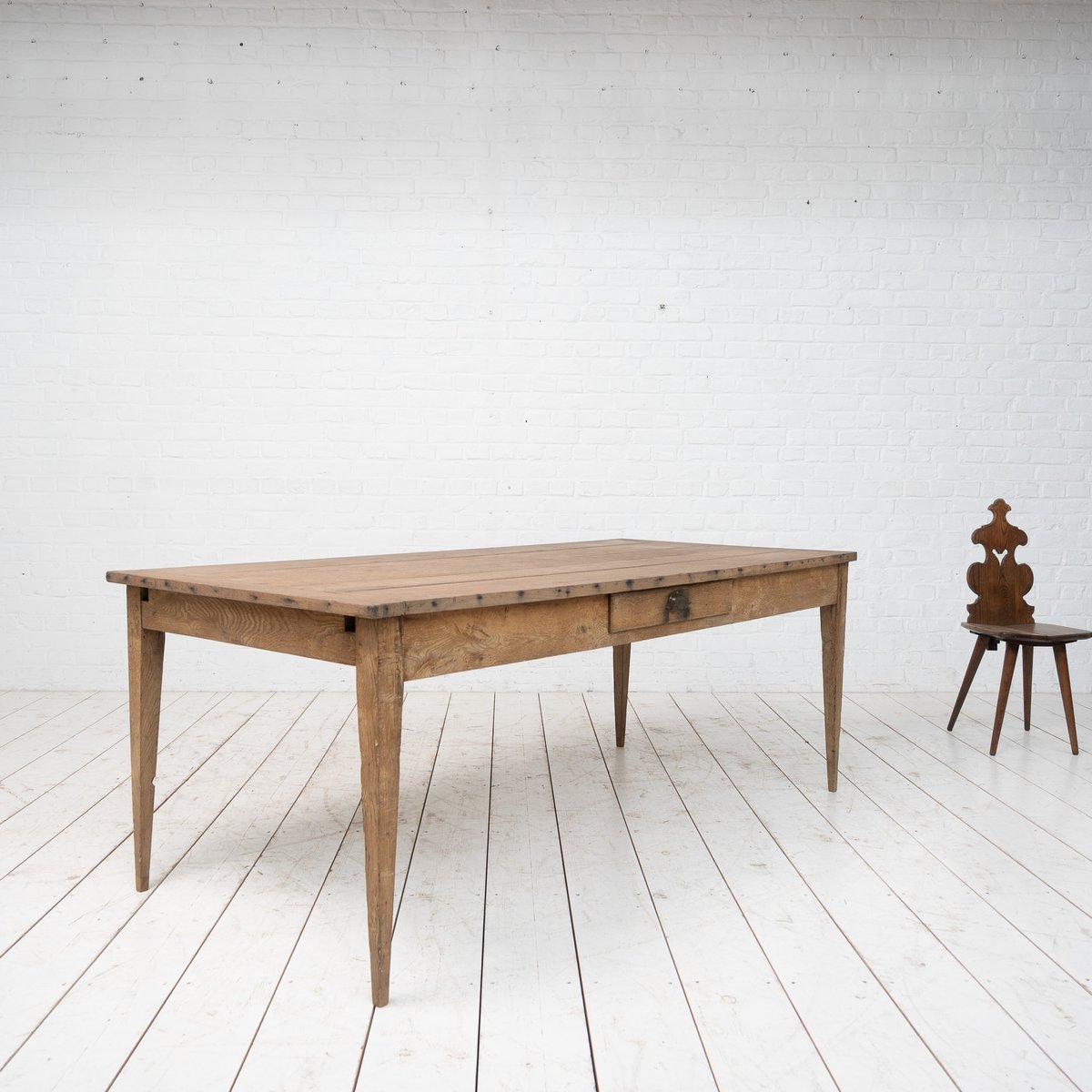 Large Antique Farmhouse Table, 1900 for sale at Pamono