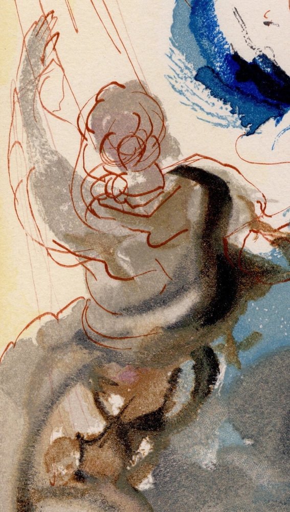 Salvador Dali, Piccarda Donati, 1964, Original Woodcut for sale at Pamono