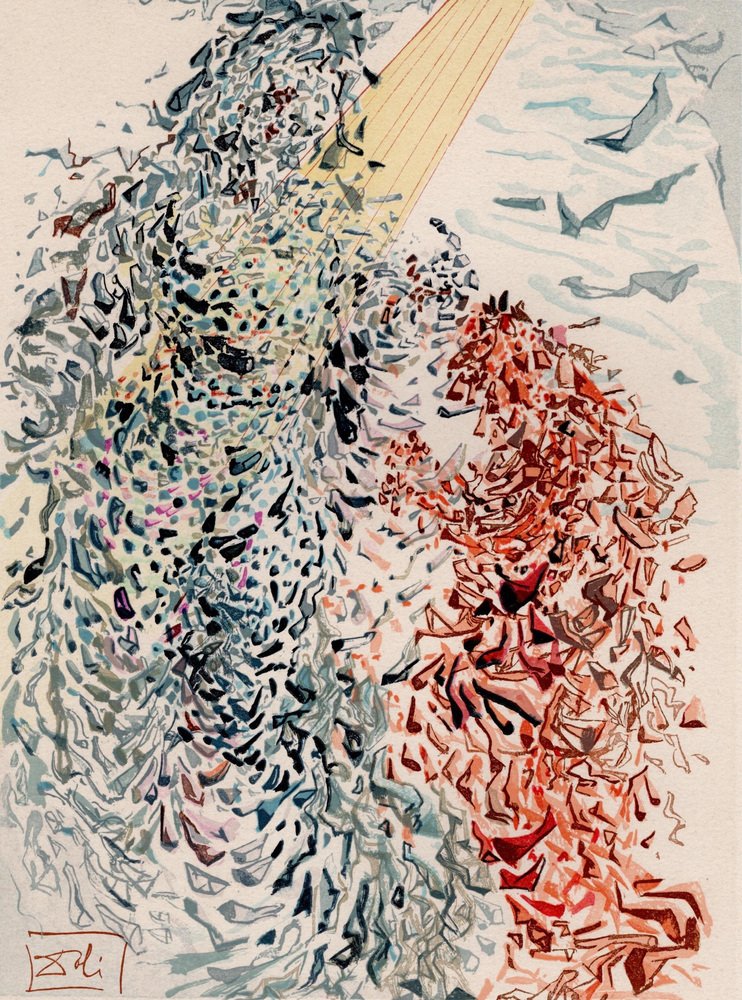 Salvador Dali, Dust of Souls, 1964, Original Woodcut for sale at Pamono