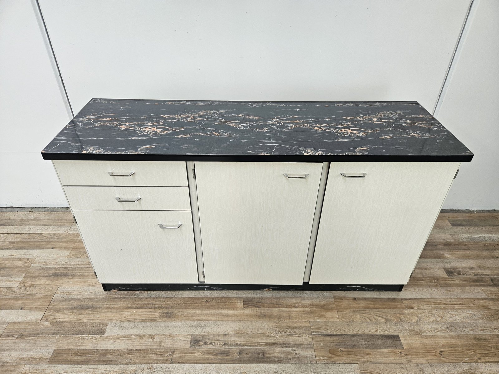 Vintage Formica Sideboard with Marble-Effect Top, 1970 for sale at Pamono