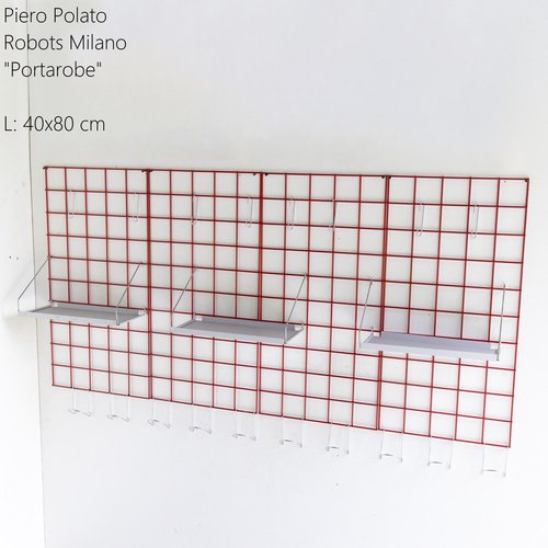 Modular Red Portarobe System by Piero Polato for Robots Milano for sale ...