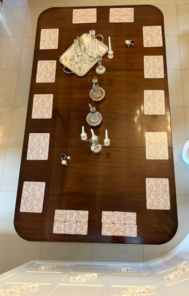 Large Antique Edwardian 18-Seater Dining Table in Figured Mahogany ...