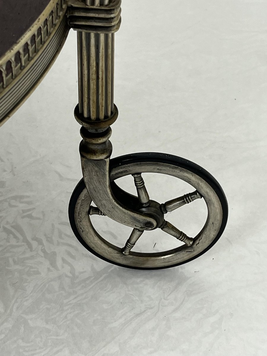 Mid-Century Brass Circular Cart with Swivel Wheels, 1950s for sale at ...