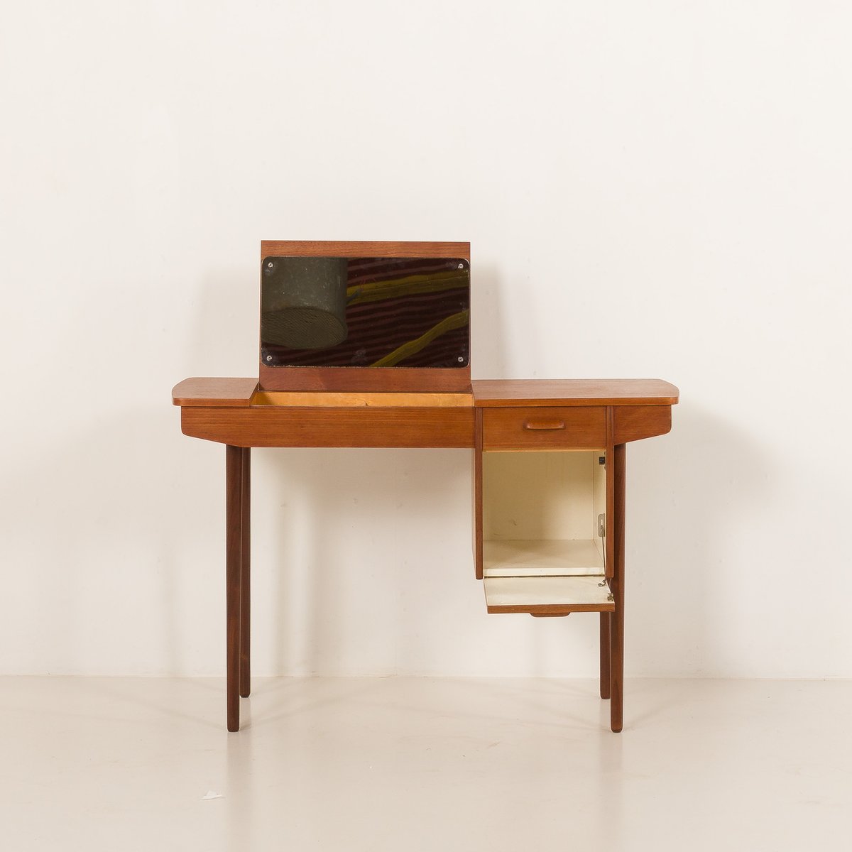 Small Vintage Desk with Hidden Vanity from Olholm Mobler, 1960s for ...