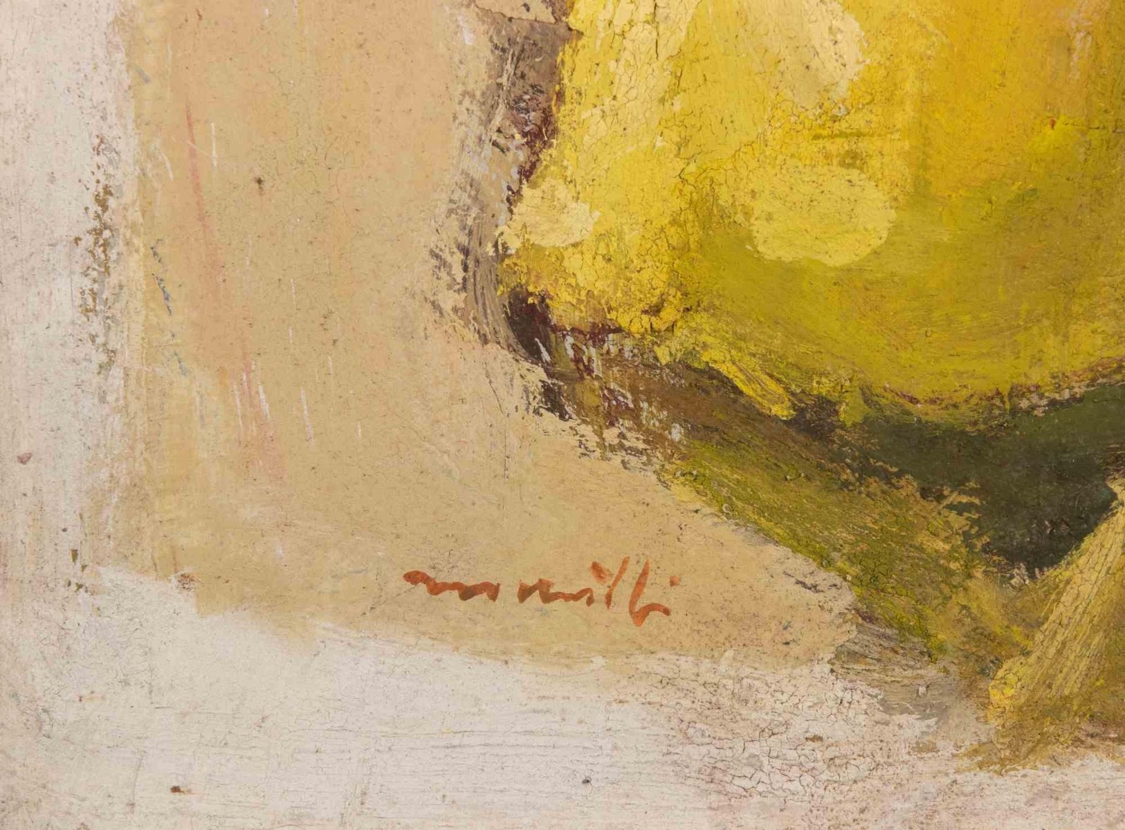 Franco Marzilli, Still Life with Lemons, Oil Painting, 1970s for sale ...