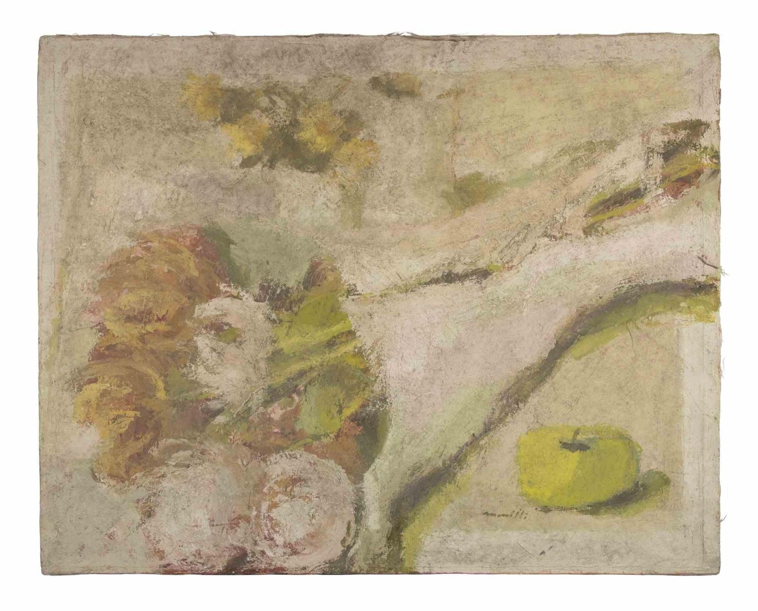 Franco Marzilli, Still Life, Oil Painting, 1970s for sale at Pamono