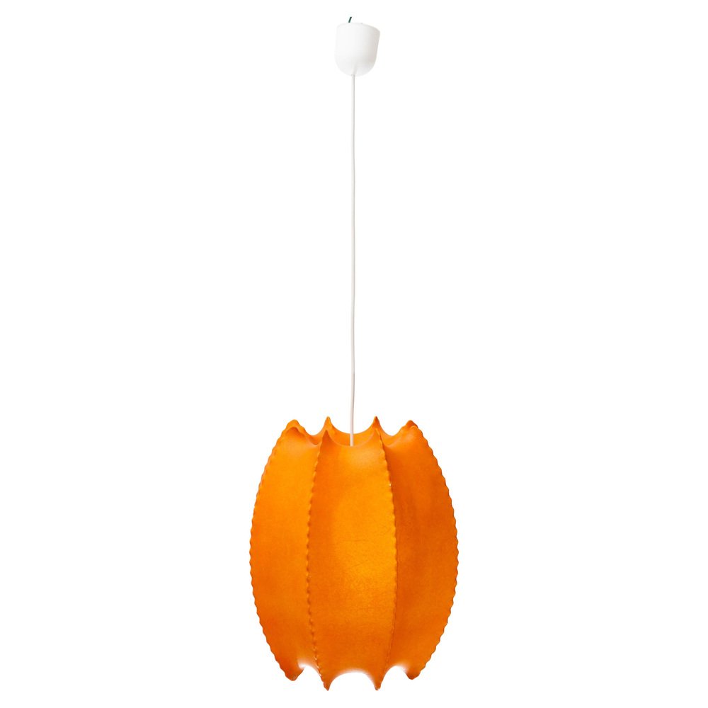 Orange Cocoon Pendant Lamp, 1960s for sale at Pamono