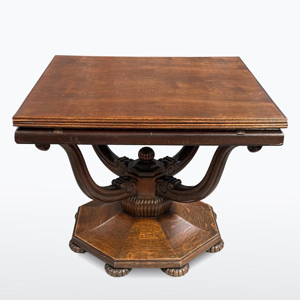 Antique Dining Table in the Gerstel Style, 1920s for sale at Pamono