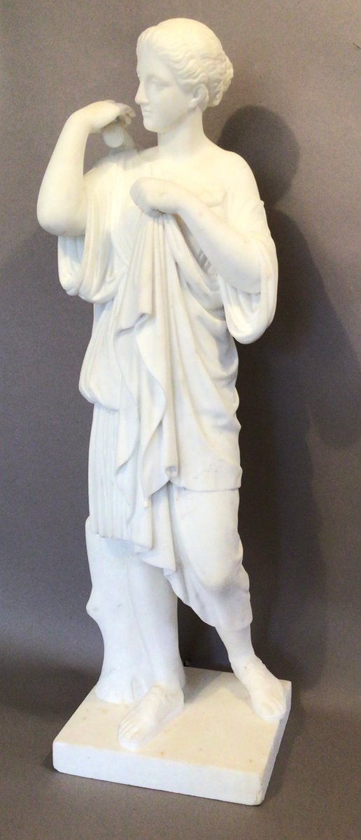 Grand Tour Statue of Diana, 1830s, Marble for sale at Pamono
