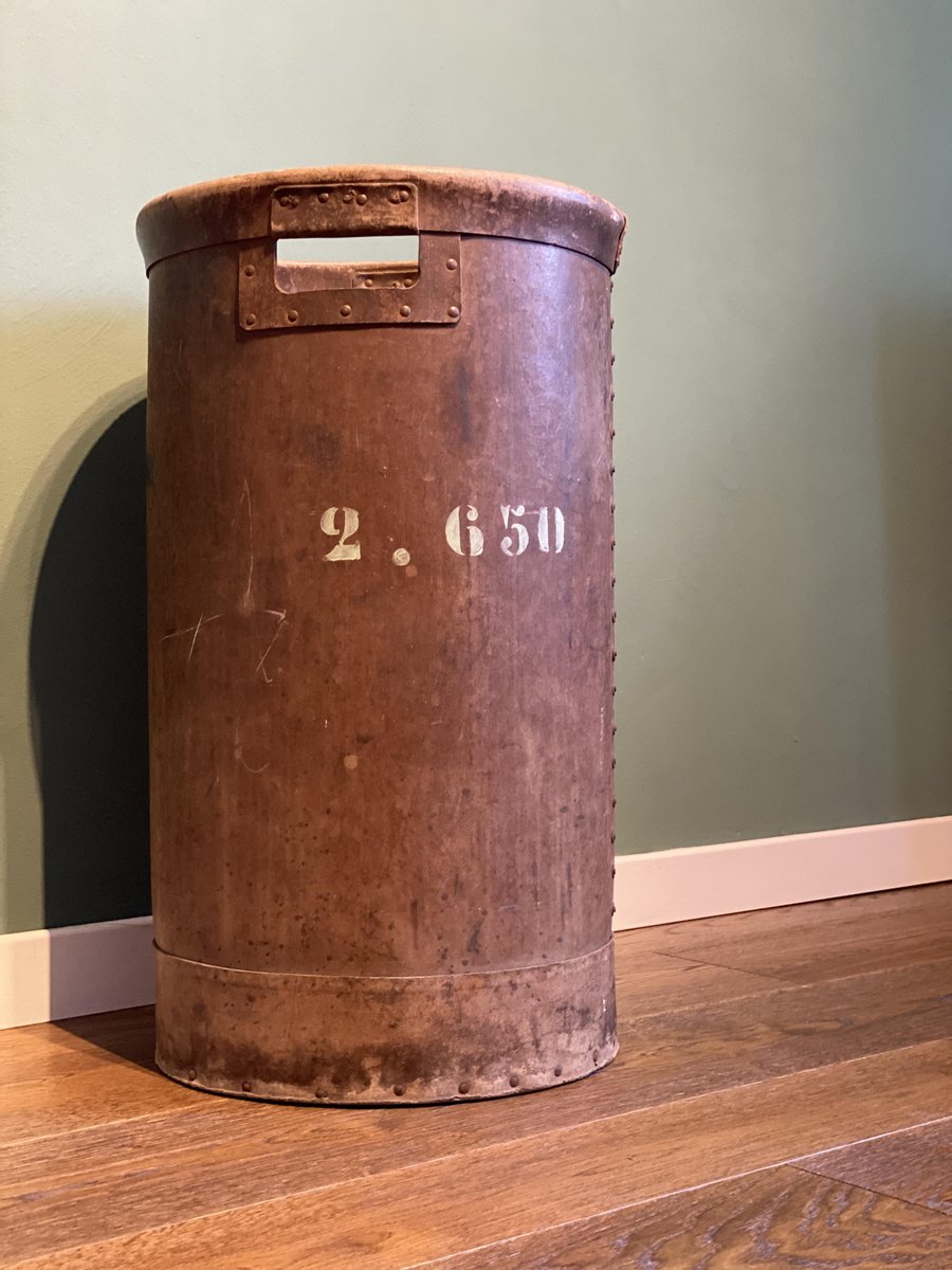 Vintage Industrial Italian Bins in Vulcanized Fiber with Markings from ...