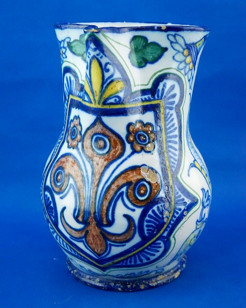 Italian Renaissance Majolicated Ceramic Jug Vase by Montelupo ...
