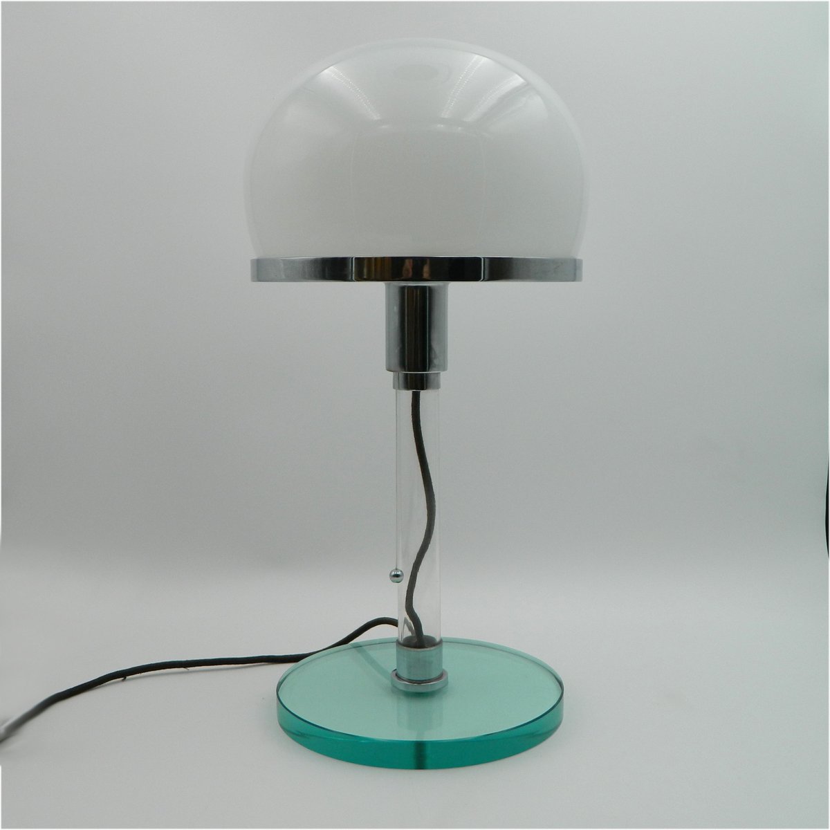 Bauhaus Table Lamp with Glass Shade by Carl Jacob Jucker for Imago DP ...