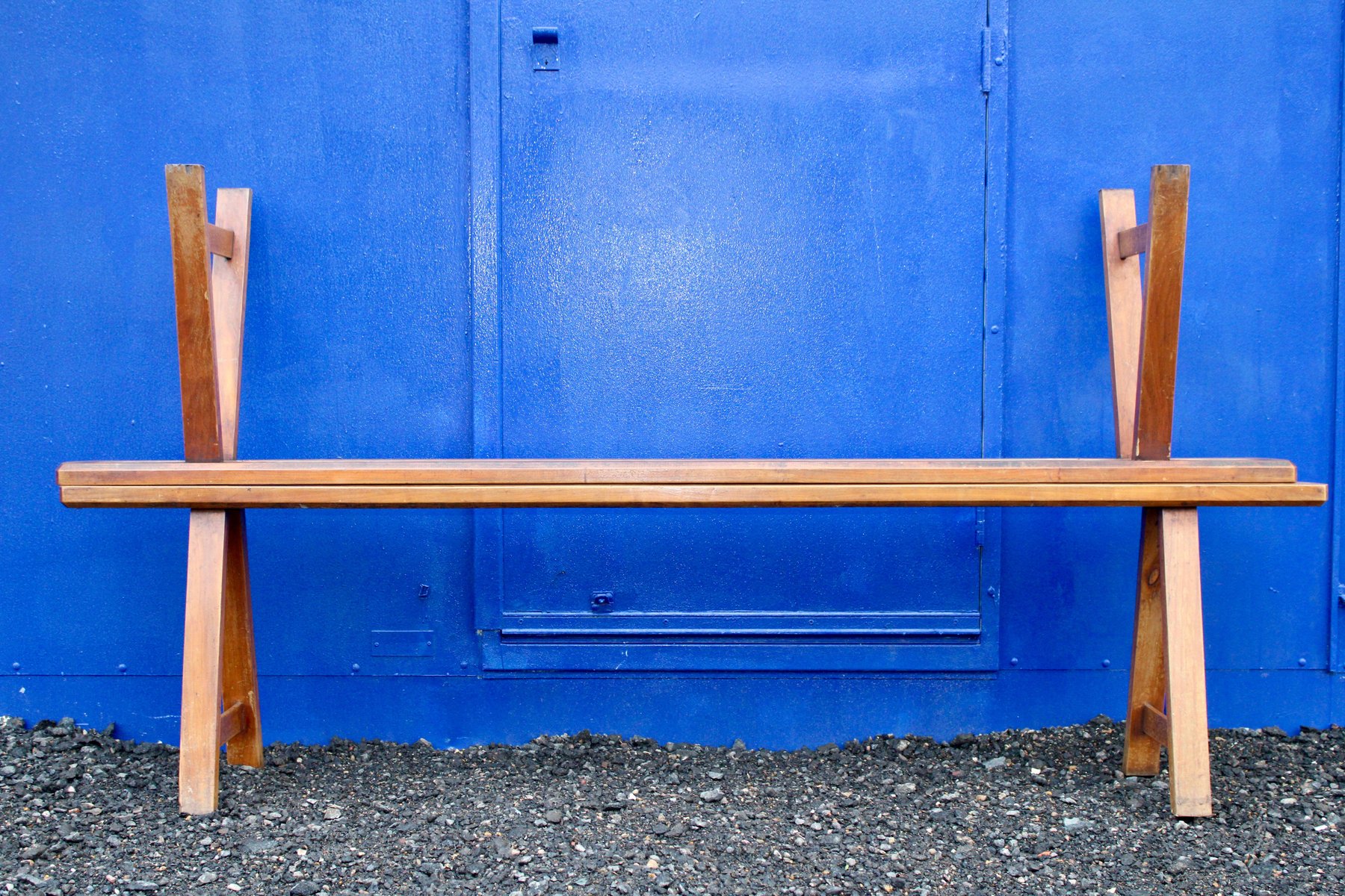 Antique French Cherry Wood Bench, 1800s for sale at Pamono