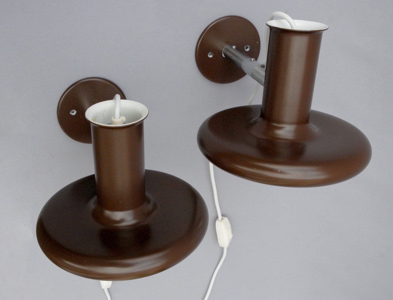 Optima Wall Lamps by Hans Due for Fog & Mørup, 1970s, Set of 2 for sale ...