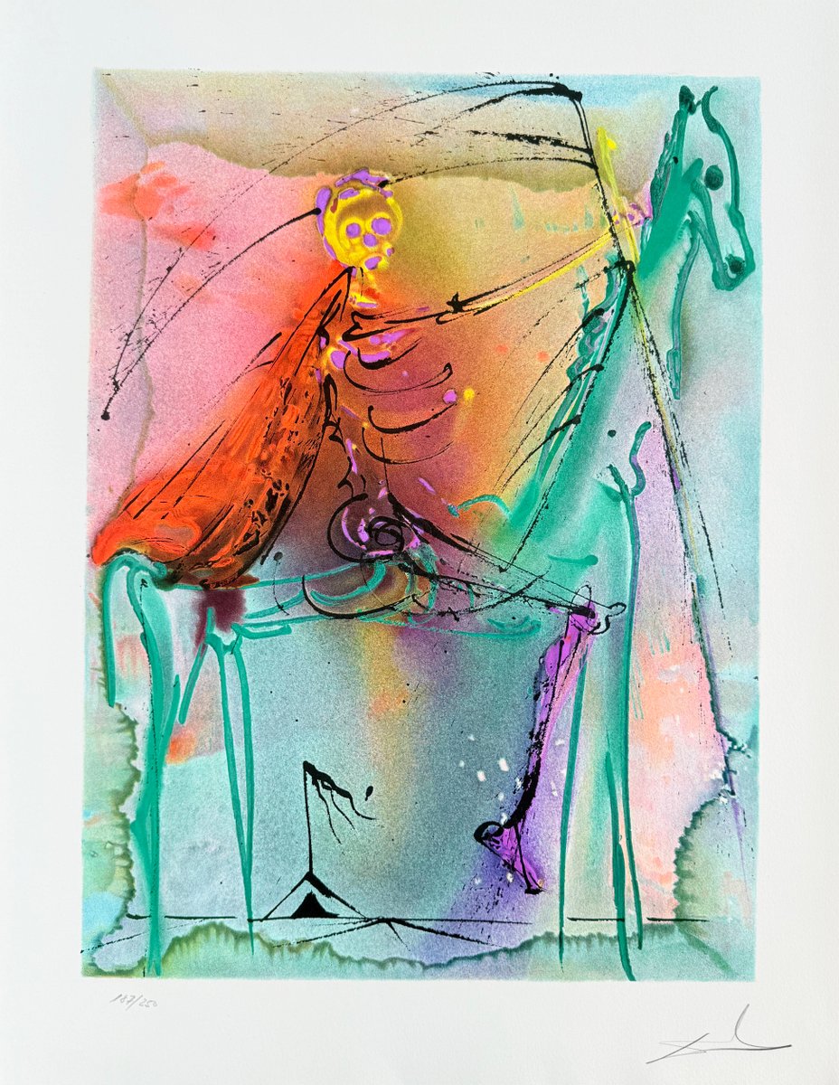 Salvador Dali, The Knight of Death, 1970, Lithograph for sale at Pamono