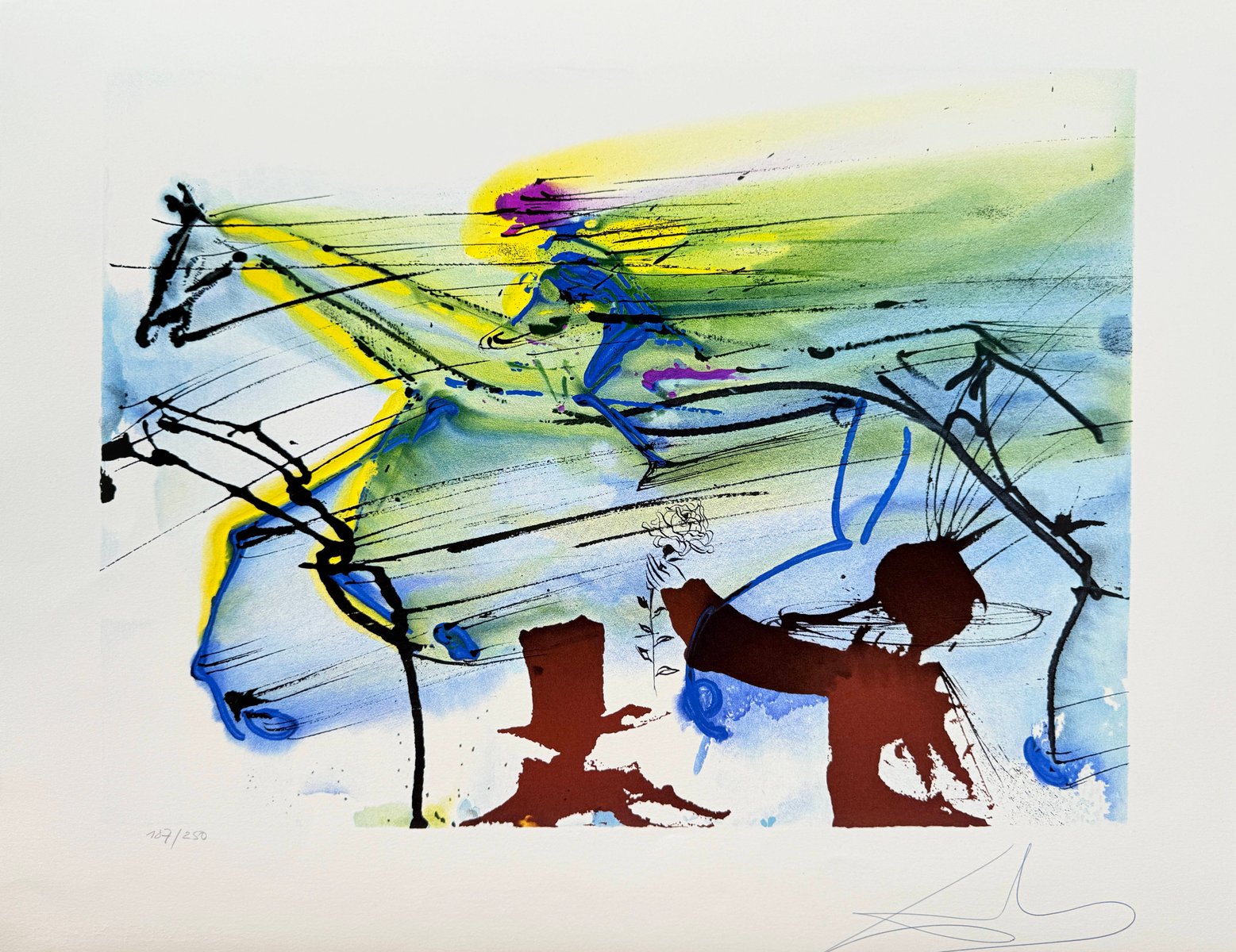 Salvador Dali, The Racehorse, 1970, Lithograph for sale at Pamono