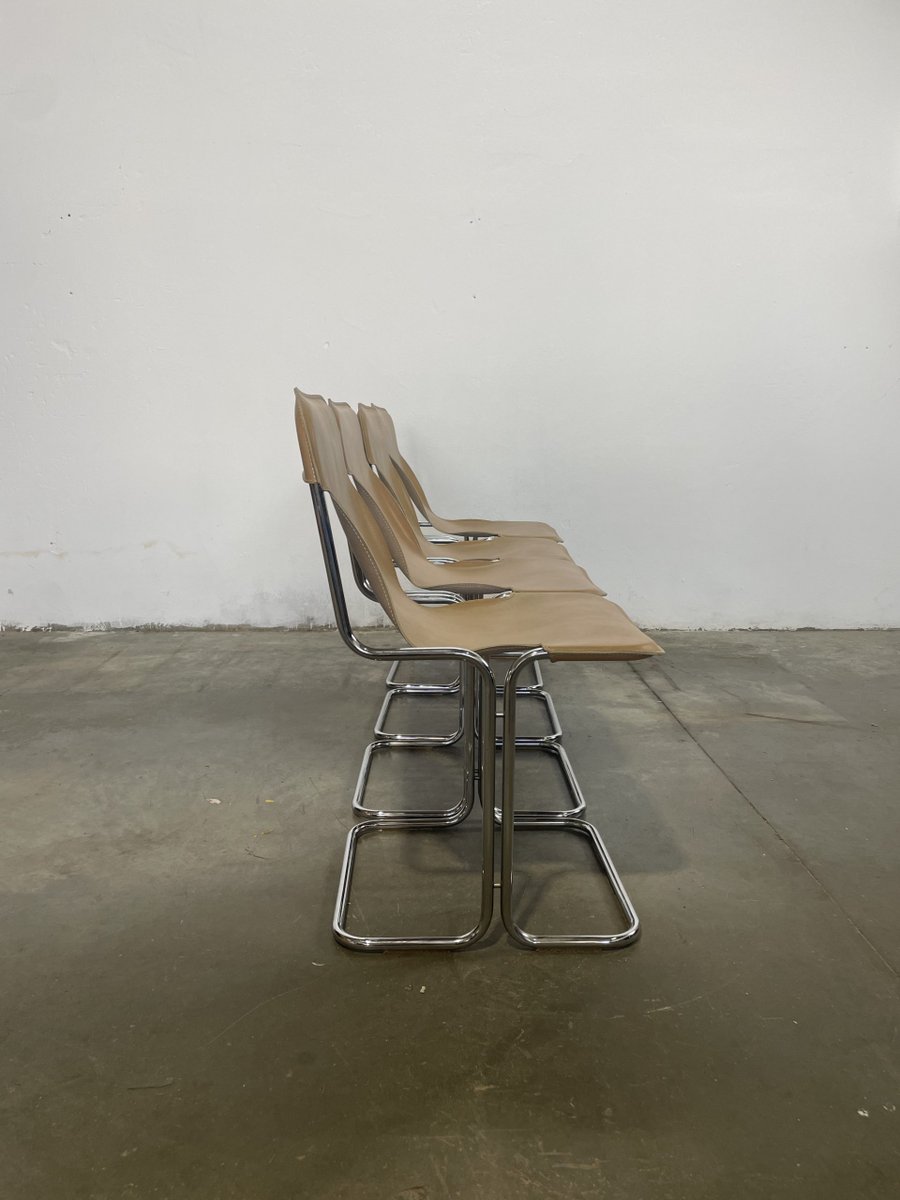 Calla Chairs in Leather attributed to Antonio Ari Colombo for Arflex ...