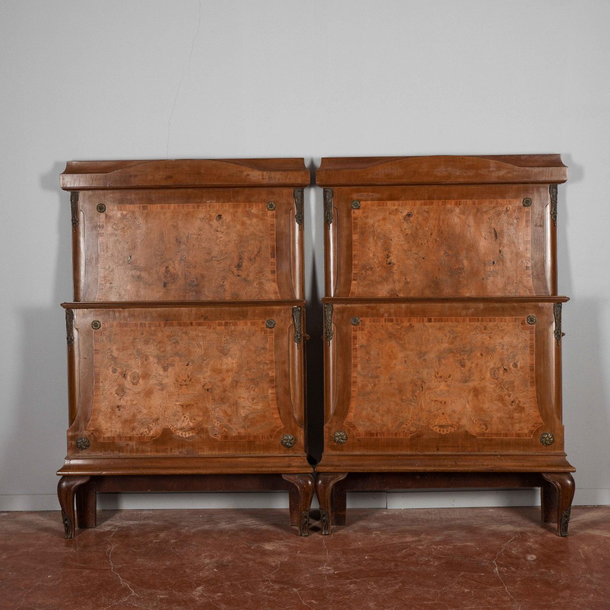 Twin Headboards and Footboards for Single Beds, Set of 4 for sale at Pamono