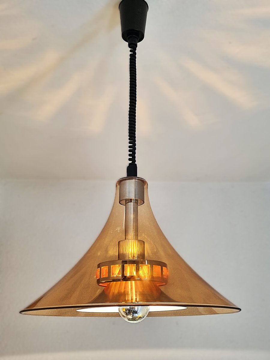Space Age UFO Tulip Pendant Lamp in Tinted Acrylic Glass, 1970s for ...