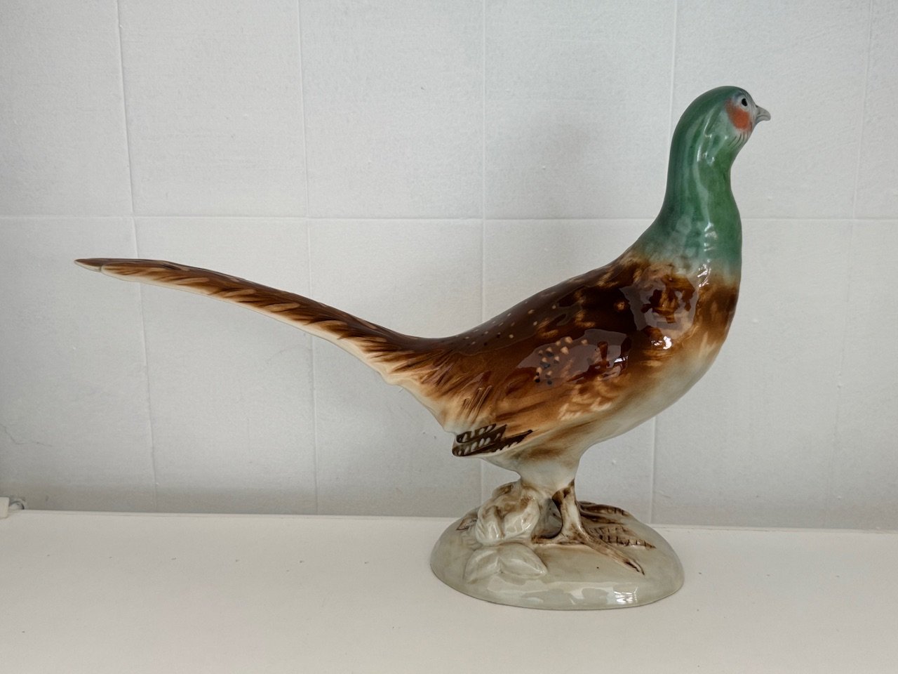Porcelain Pheasant Statue from Royal Dux, 1960s for sale at Pamono