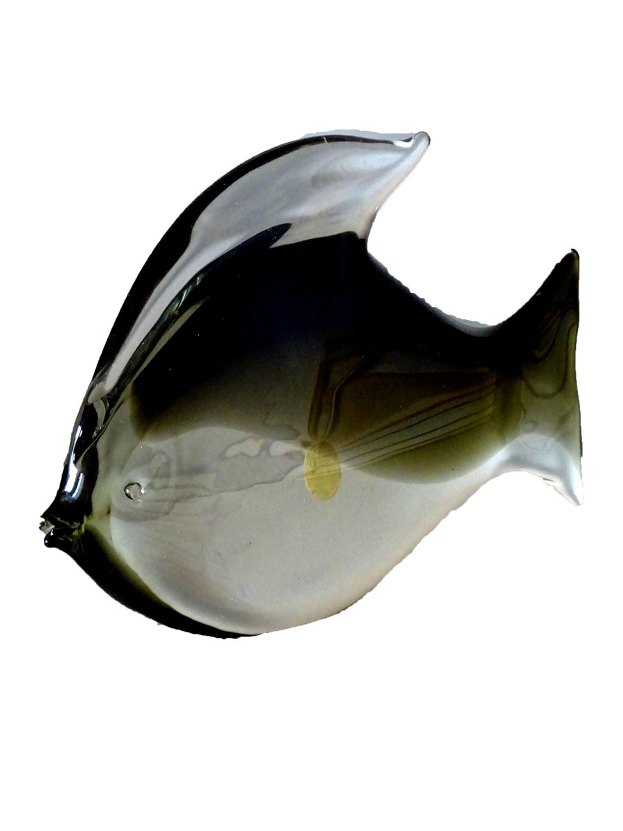 Grey Murano Glass Fish, 1960s for sale at Pamono