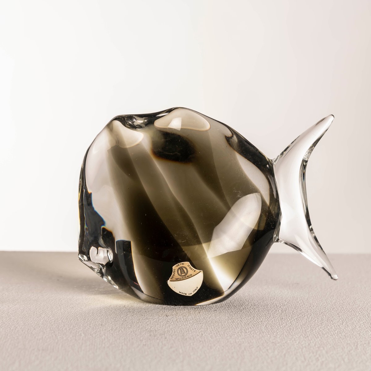 Vintage Italian Murano Glass Fish Sculpture from Seguso Vetri d'Arte ...