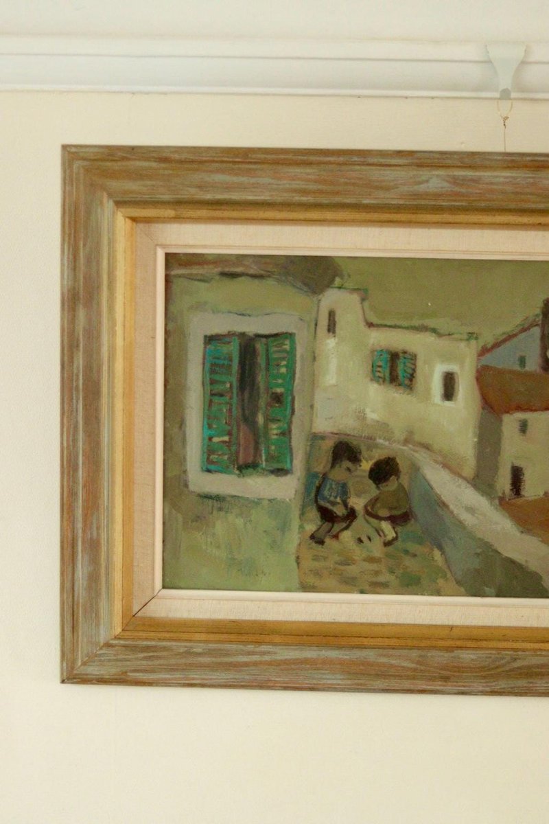 Erik Sigfrid Persson, Children, Oil on Panel, Mid-20th Century, Framed ...