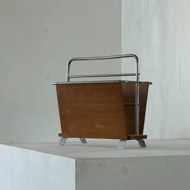 Vintage Dutch Magazine Rack, 1940s for sale at Pamono