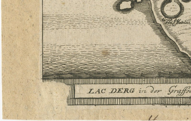 Lough Derg, Donegal Antique Irish Pilgrimage Map Engraving, 1700 for ...