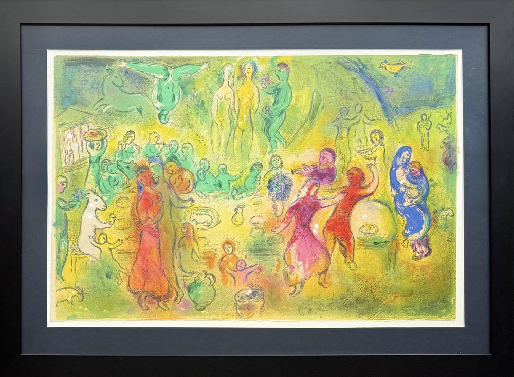 Marc Chagall, Daphnis et Chloé, Planche XLI, 1961, Lithograph for sale ...
