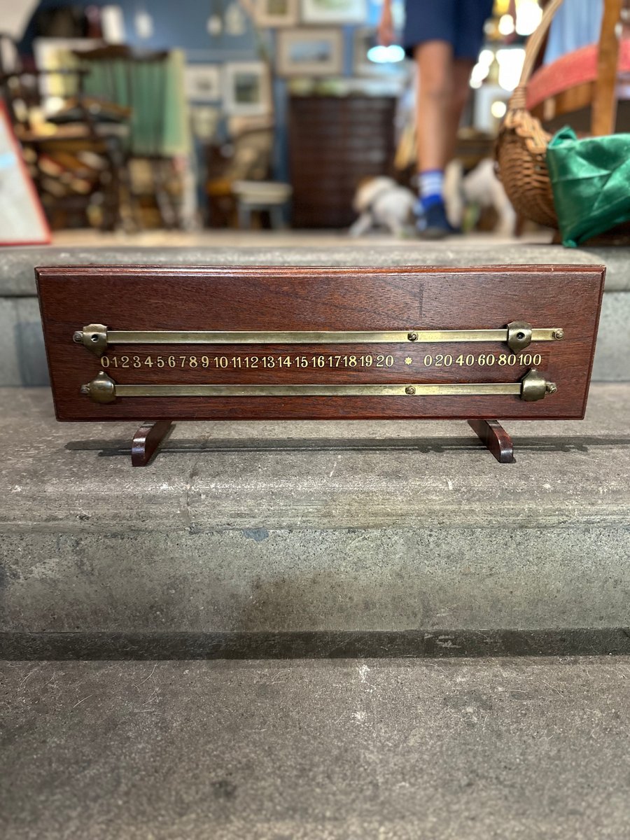 English Billiard Scoreboard, 1940s for sale at Pamono