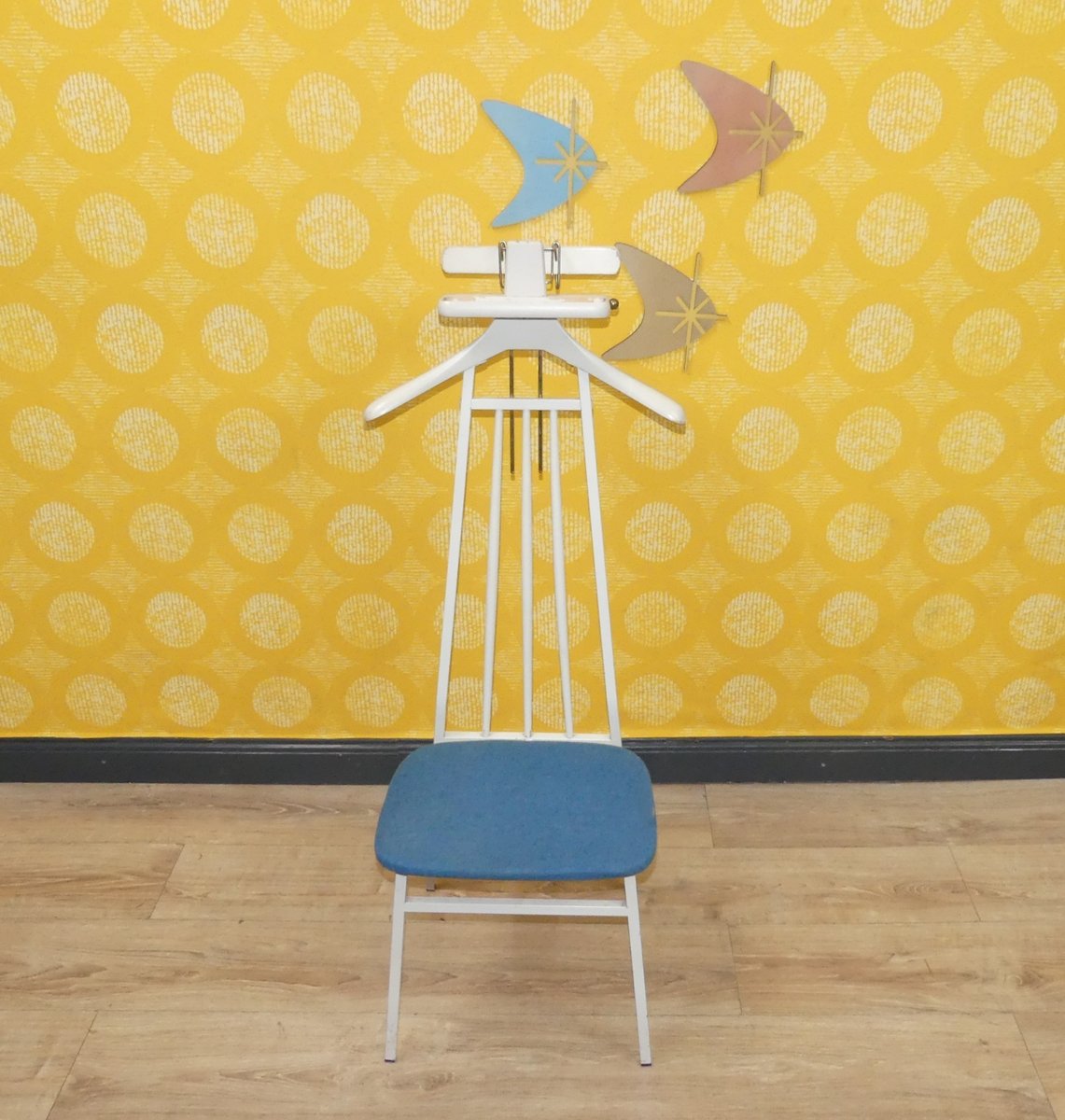Mute Valet 1960s Wardrobe Clothes Rack with Seat Clothes Chair Clothes ...