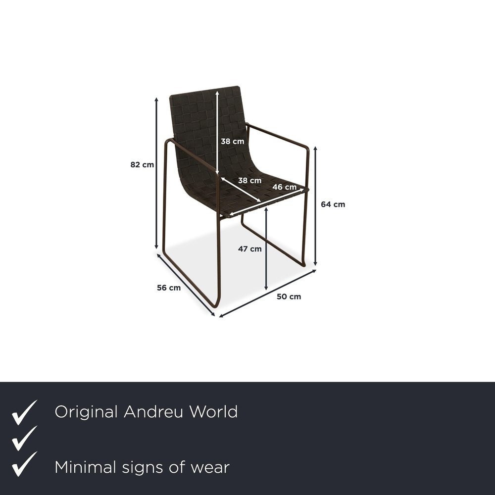 Andreu World Trenza Metal Chair for sale at Pamono