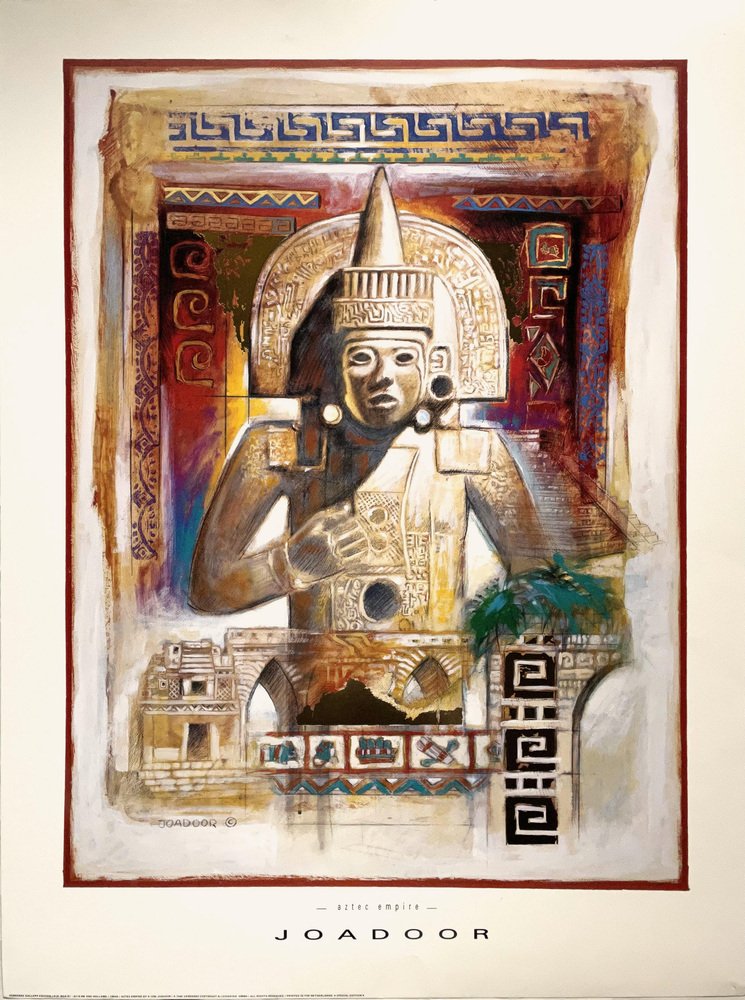 Aztec Empire Poster by Joadoor, 1995 for sale at Pamono