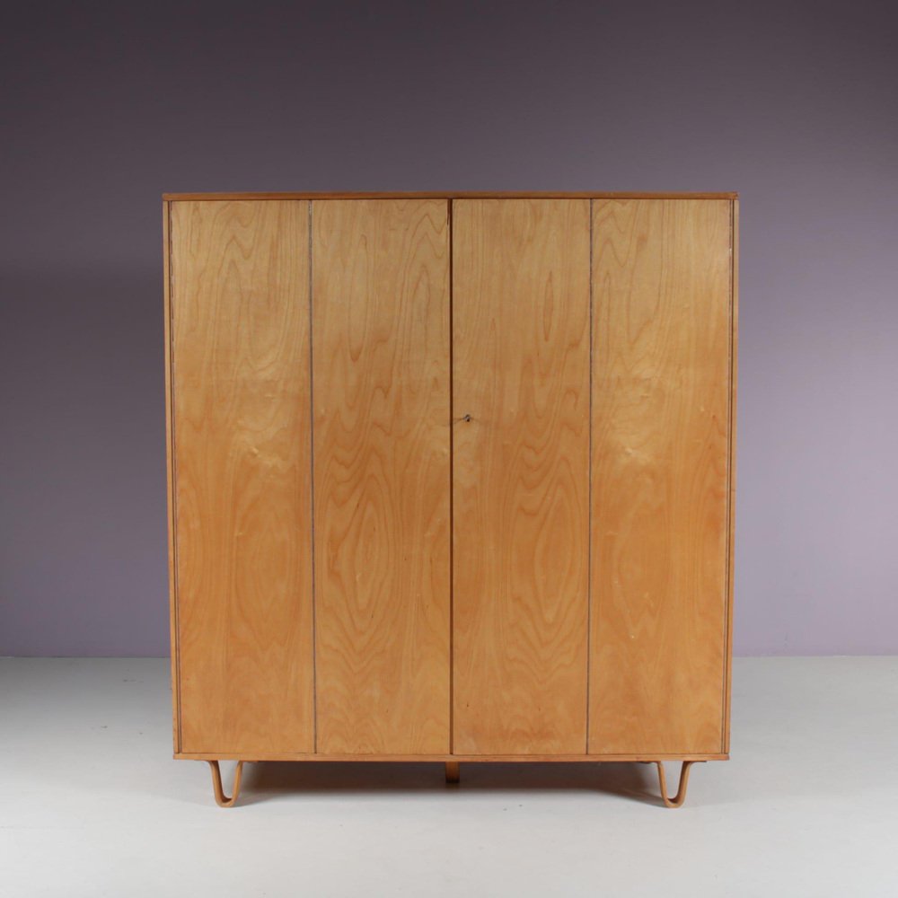 KB04 Wardrobe by Cees Braakman for Pastoe, Netherlands, 1950s for sale at Pamono