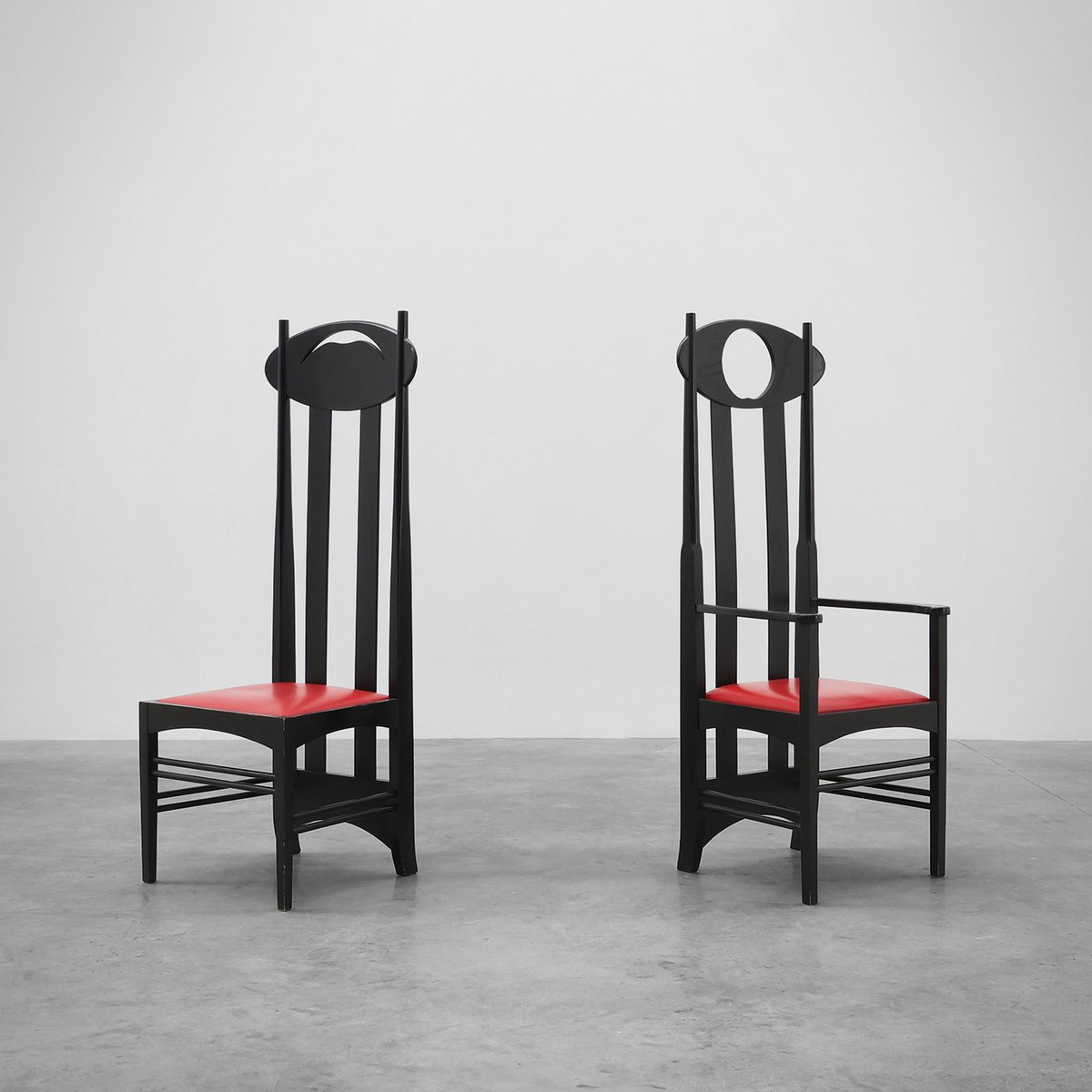 Argyle Chairs by Charles Rennie Mackintosh for Atelier International ...
