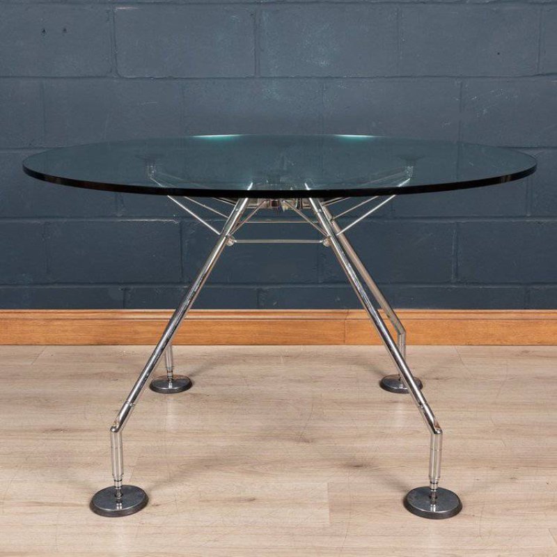 Tavolo Nomos di Norman Foster per Tecno, anni '80 in vendita su Pamono