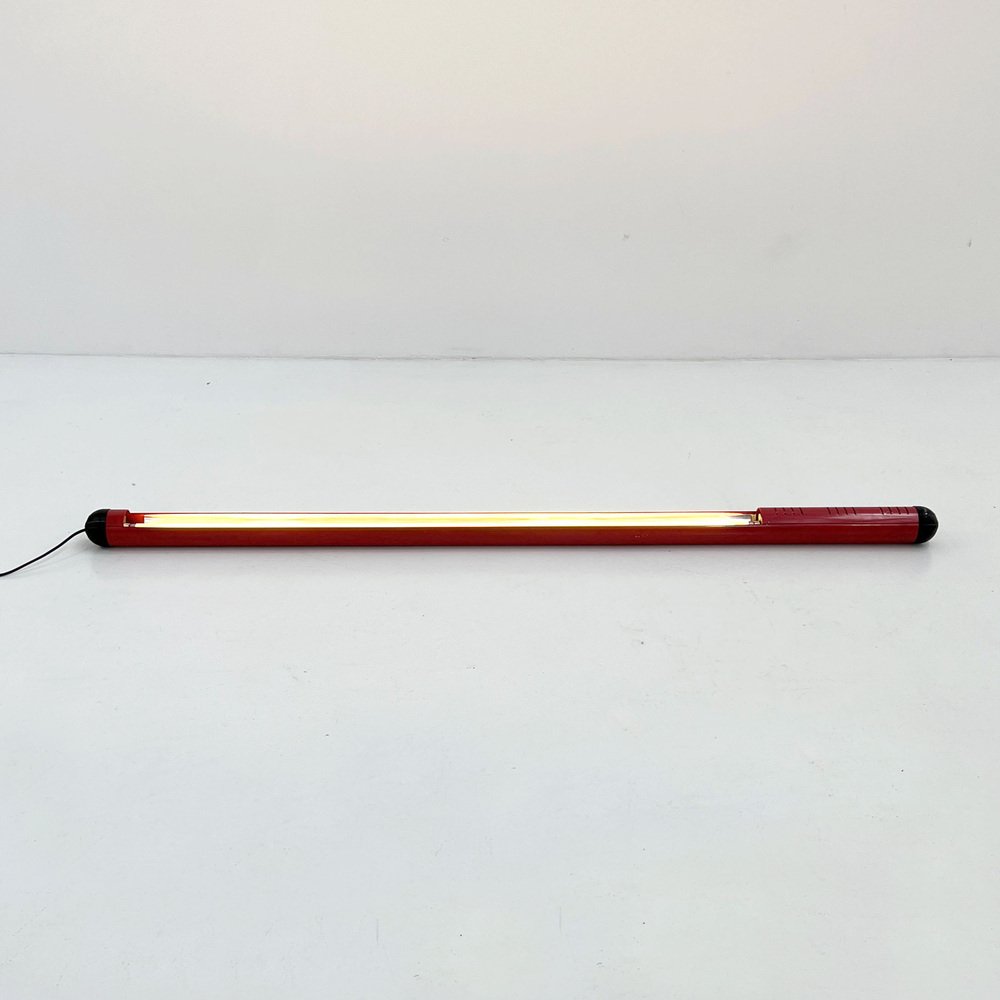 Large Red Neon Tube Light from Fosnova, 1980s for sale at Pamono