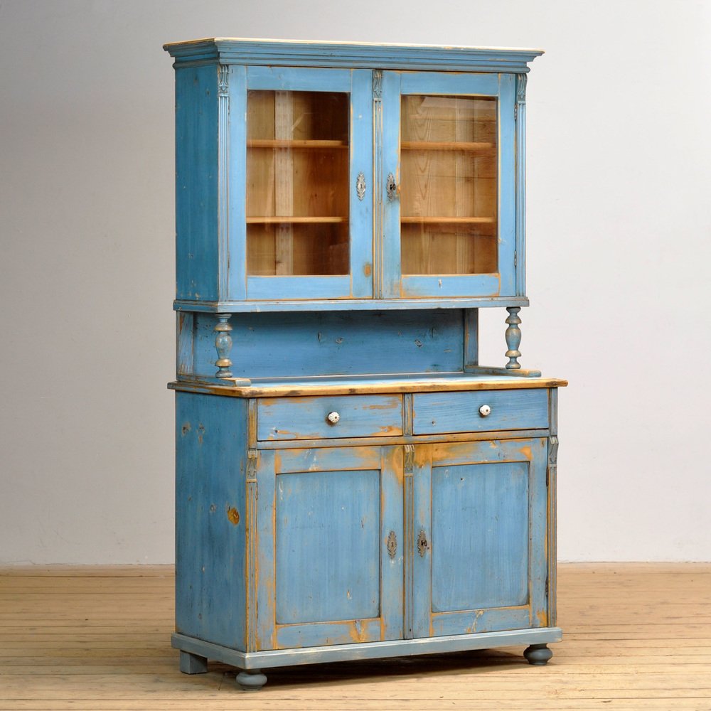 Antique Pine Kitchen Cupboard, 1900s for sale at Pamono
