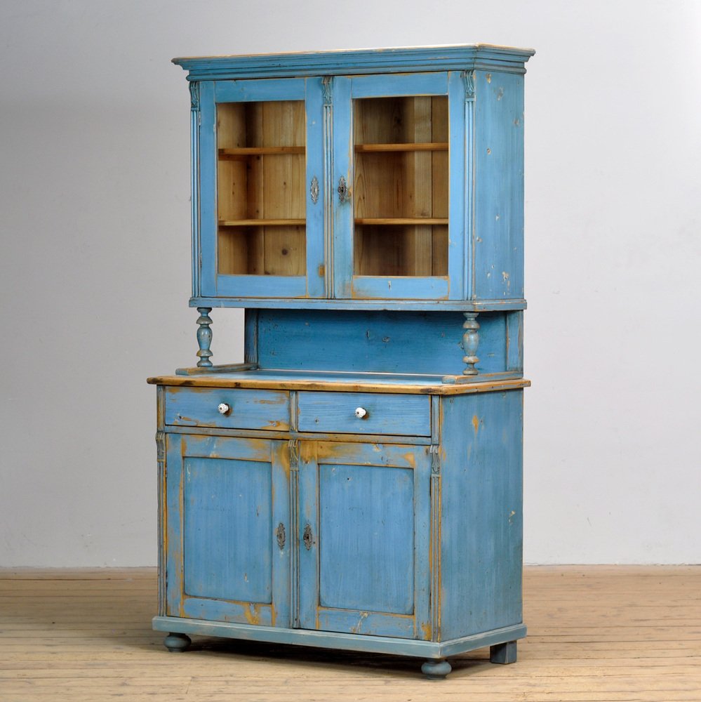 Antique Pine Kitchen Cupboard, 1900s for sale at Pamono