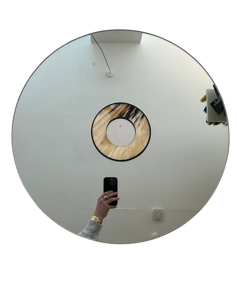 Vintage Italian Mirror by Arca Milan, 1980 for sale at Pamono