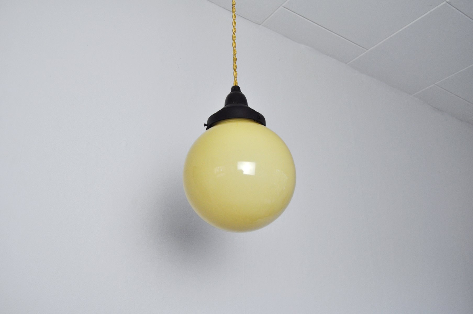Scandinavian Art Deco Opaline Glass Pendant Lamp, 1930s-1940s for sale ...