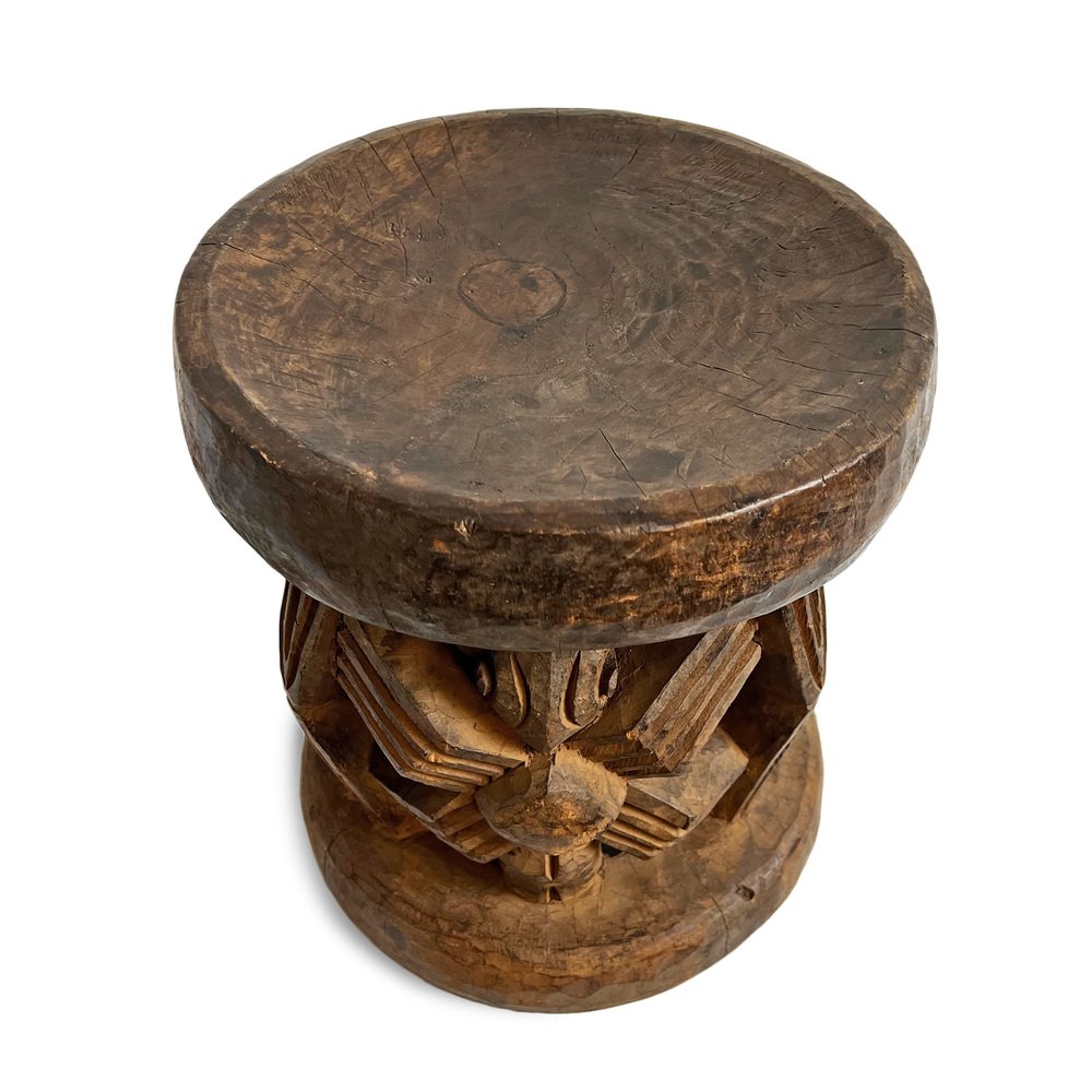 Vintage Bamileke Spider Stool, 1950s for sale at Pamono