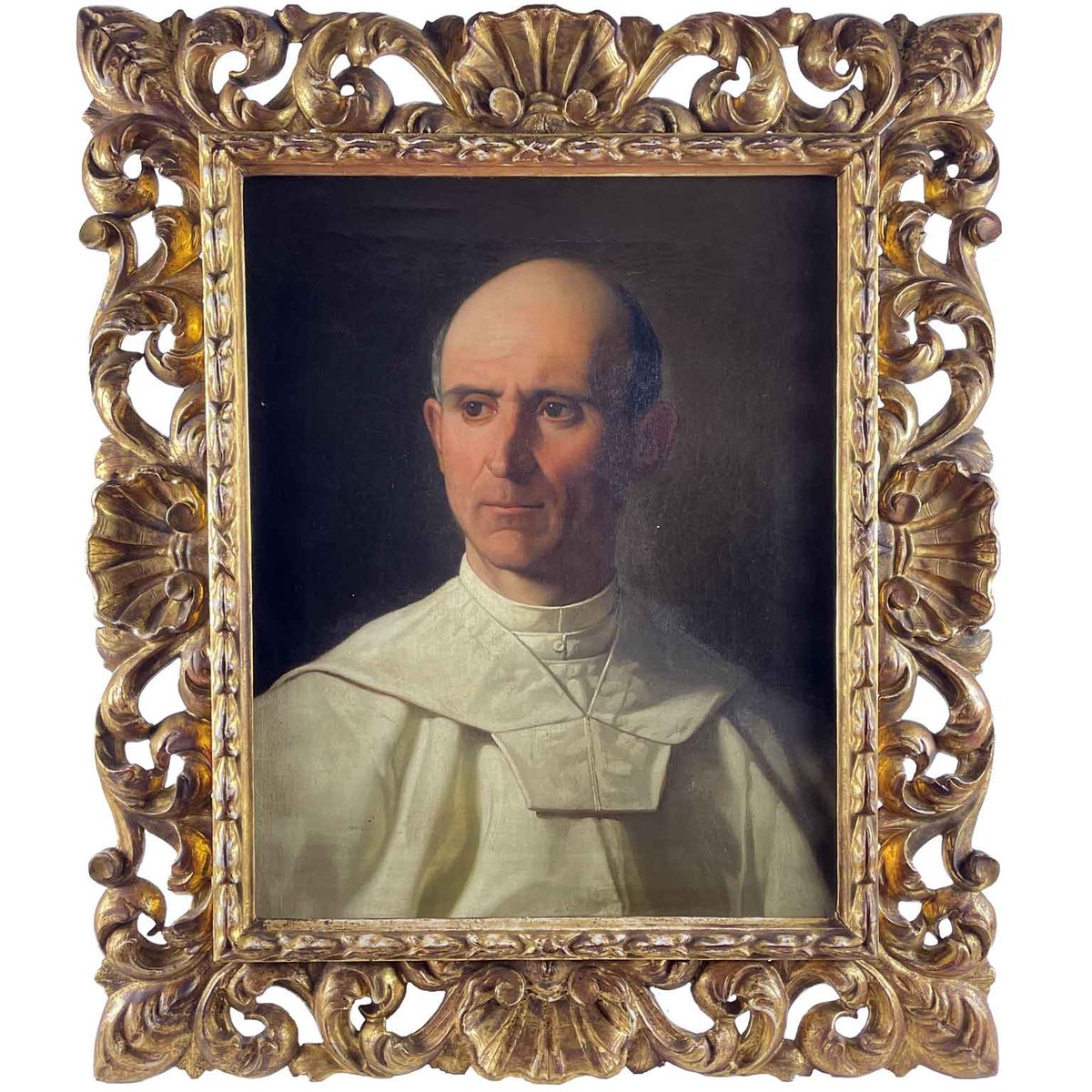 Luigi Mussini, Portrait of a Dominican Father, 1860, Oil on Canvas ...
