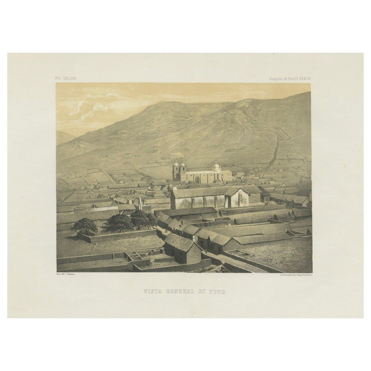 Puno Peru, 1865, Paper for sale at Pamono