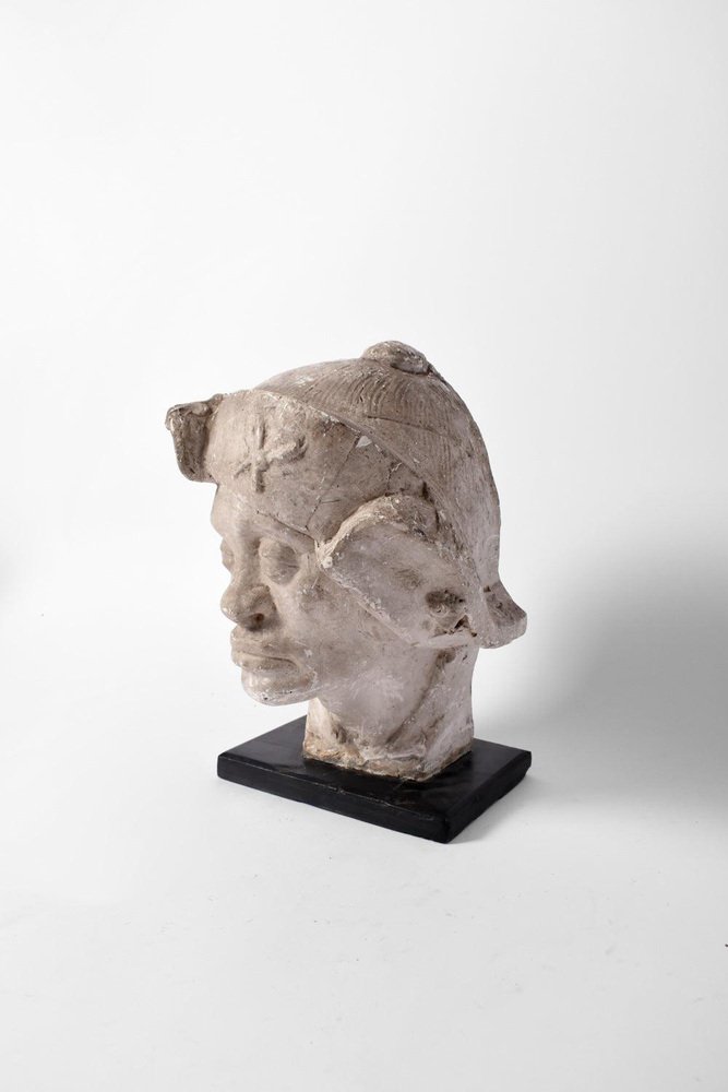 Plaster Head Sculpture, 1910s for sale at Pamono