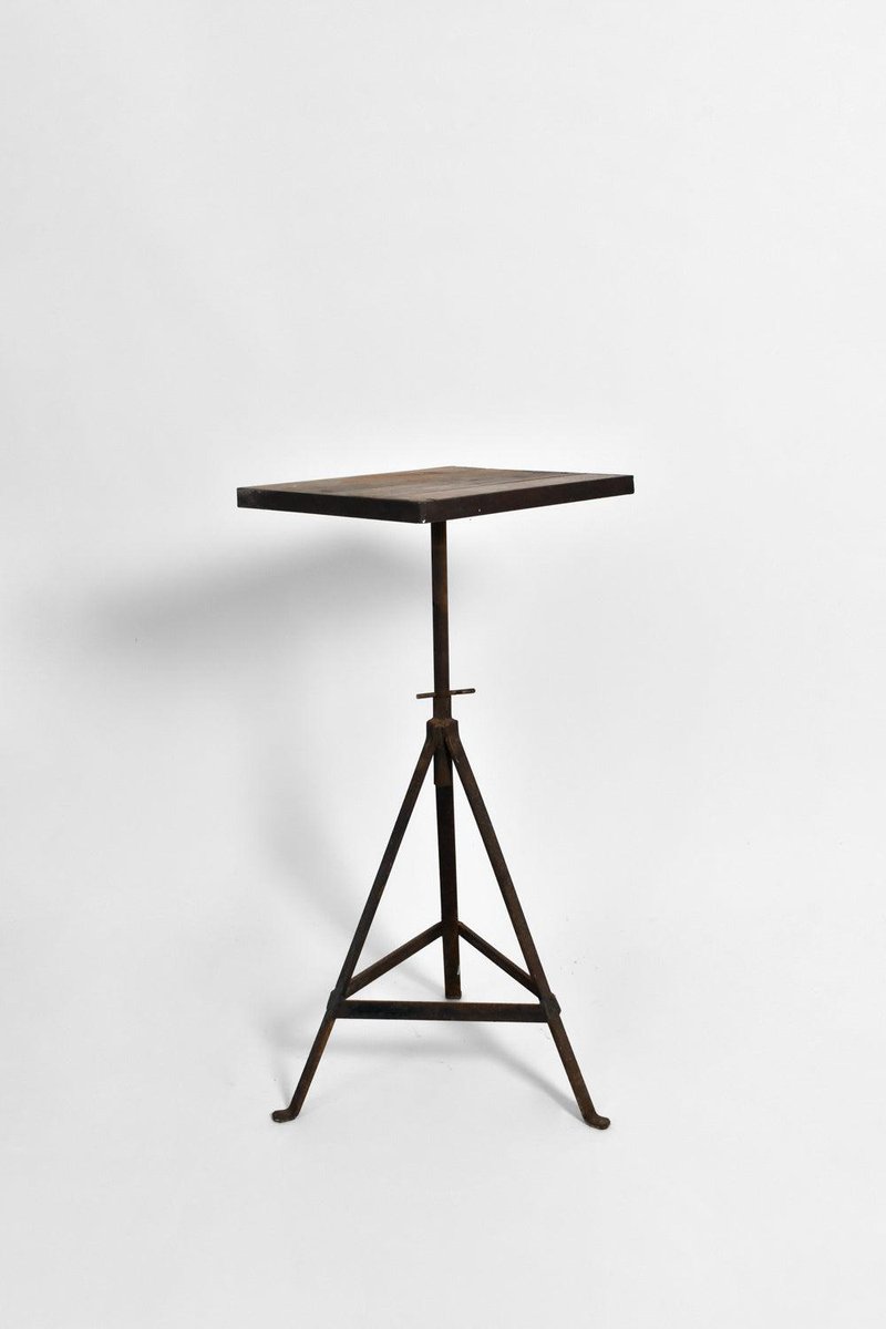 Wrought Iron Sculptors Table, 1950s for sale at Pamono